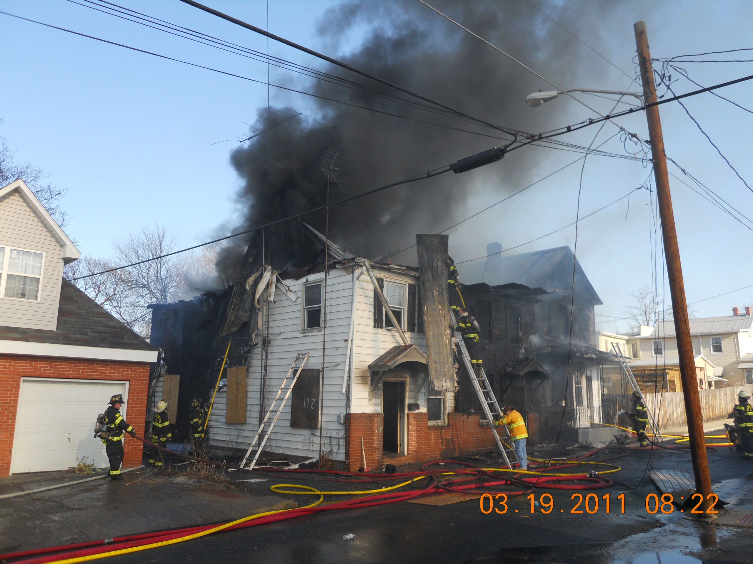Structure Fire: 112-114 North Church St. - Westphal